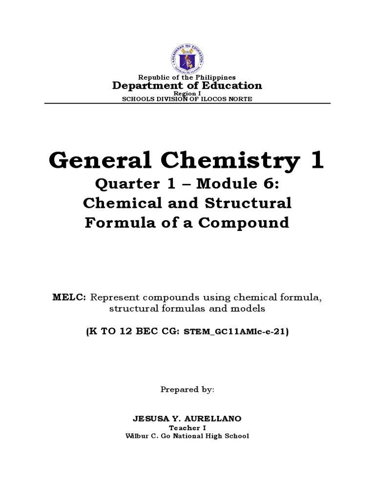 General Chemistry Module 6 | PDF | Chemical Compounds | Molecules