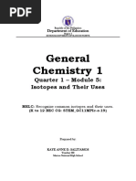 Gen. Chemistry 1: Quarter 1 - Module 2 | PDF | Mole (Unit) | Isotope