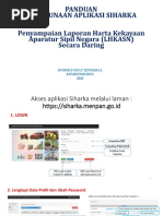Panduan Login Pertama Siharka | PDF