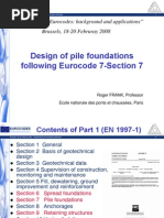 Pile Design Using Euro Code | PDF | Geotechnical Engineering | Deep ...