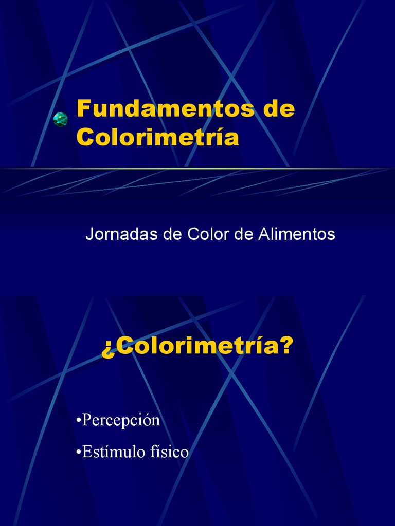 Colorimetria | PDF | Color | Óptica