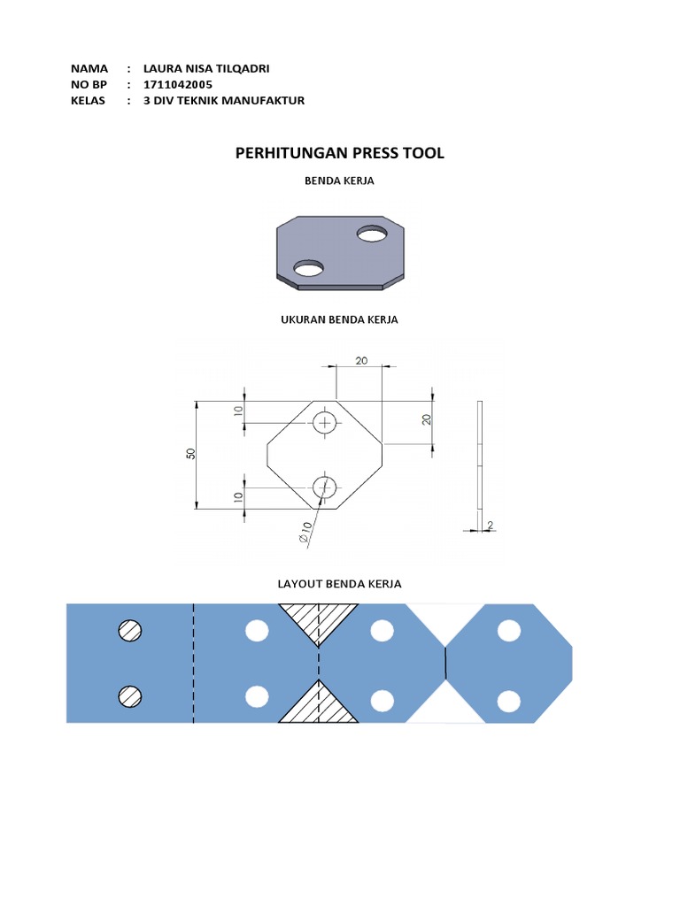 Perhitungan Press Tool | PDF