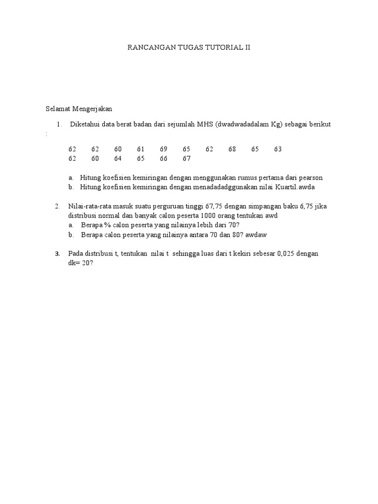 Rancangan Tugas Tutorial II - 124124124214 | PDF
