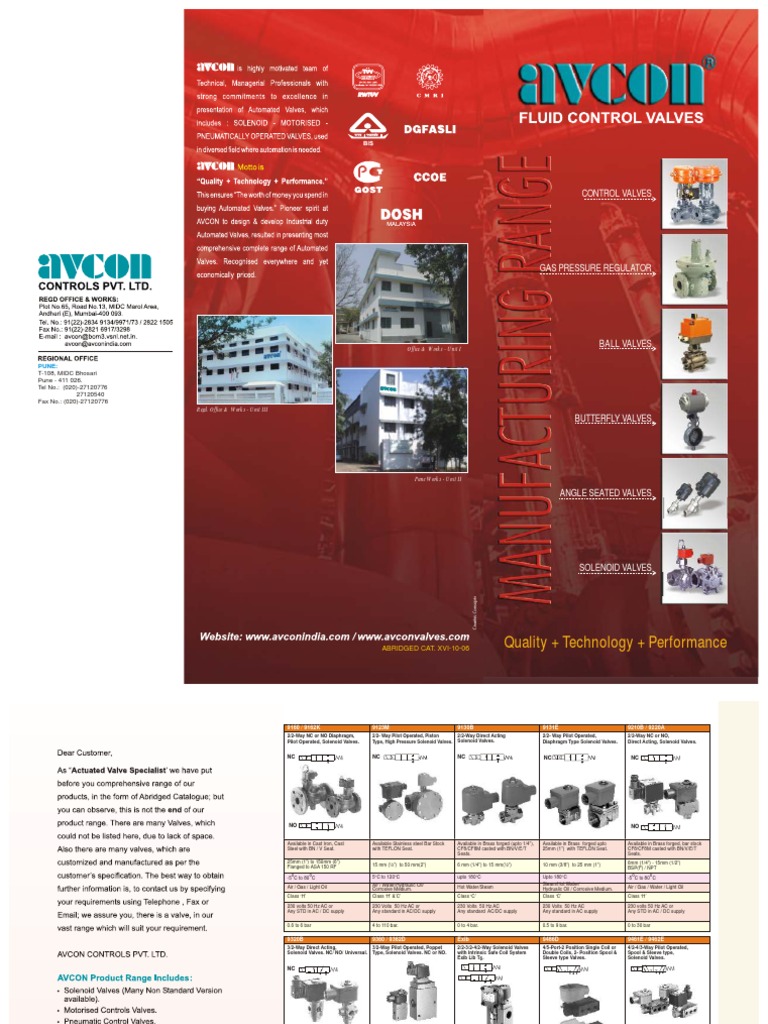 Avcon | PDF | Valve | Alternating Current