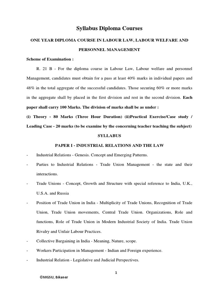 Syllabus Diploma Courses: 1 ©MGSU, Bikaner | PDF | Autopsy | Criminology