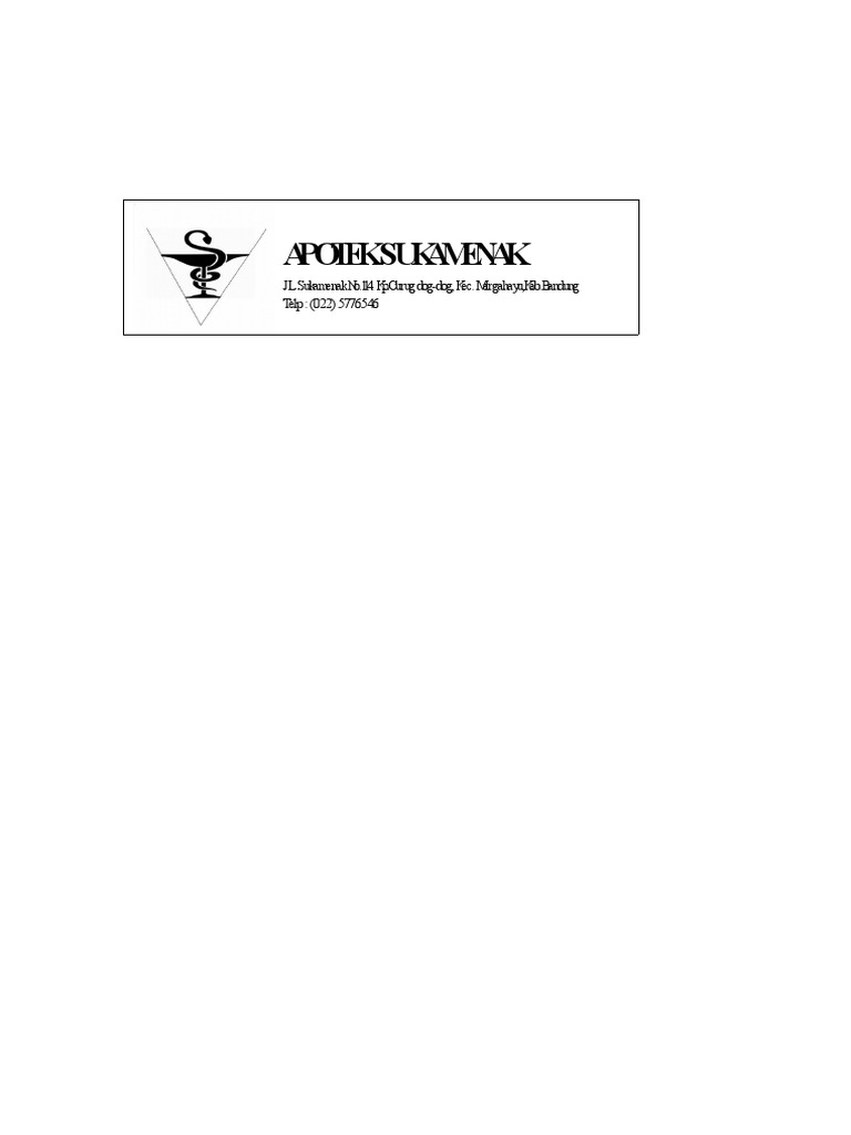 Contoh Stempel dan Cap Apotek | PDF