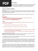Art. 262. Mutilation: Crime Elements Penalty Notes | PDF | Intention ...