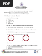 Rapid Math Assessment (Rma) - Reviewer | PDF | Area | Circle