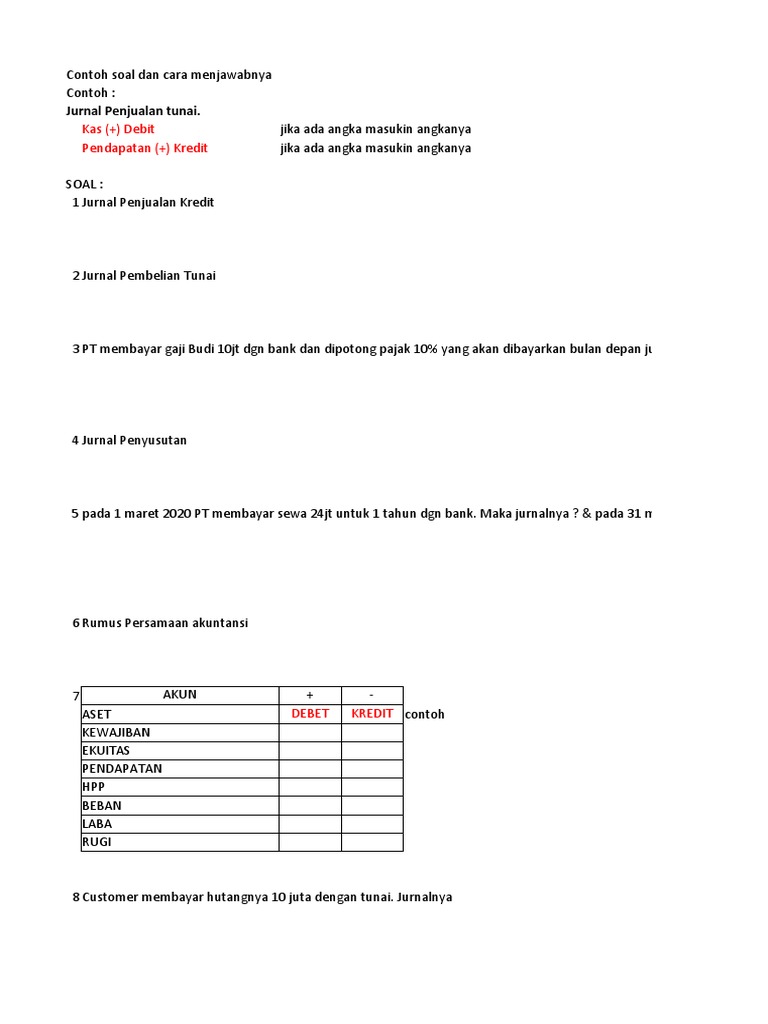 Soal Tes Akuntansi dan Excel | PDF