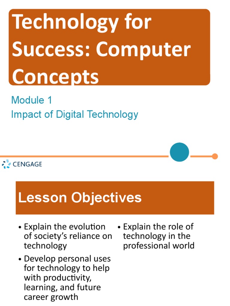 Technology For Success: Computer Concepts: Impact of Digital Technology ...