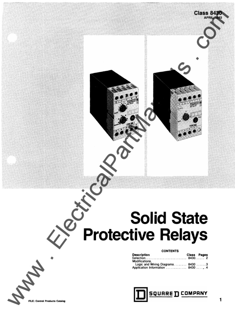 Com - Com: Solid State Protective Relays | PDF | Relay | Electric Motor