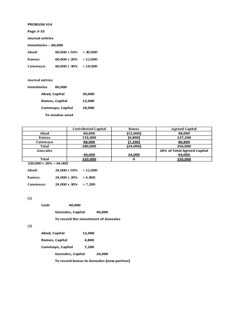 PROBLEM | PDF | Money | Balance Sheet