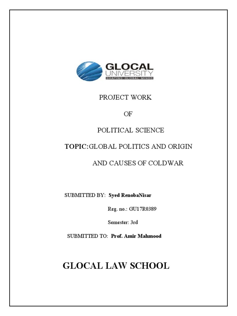 Project of Cold War | PDF | Cold War | World Politics