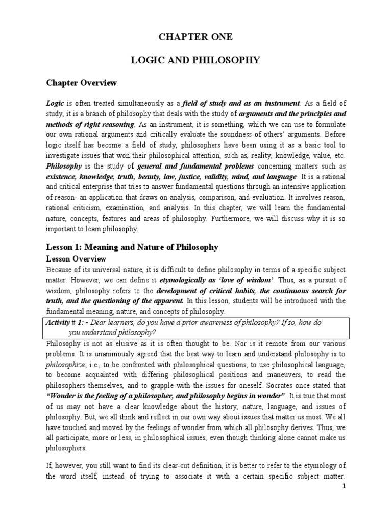 Critical Thinking Chapter 1&2 | PDF | Epistemology | Metaphysics