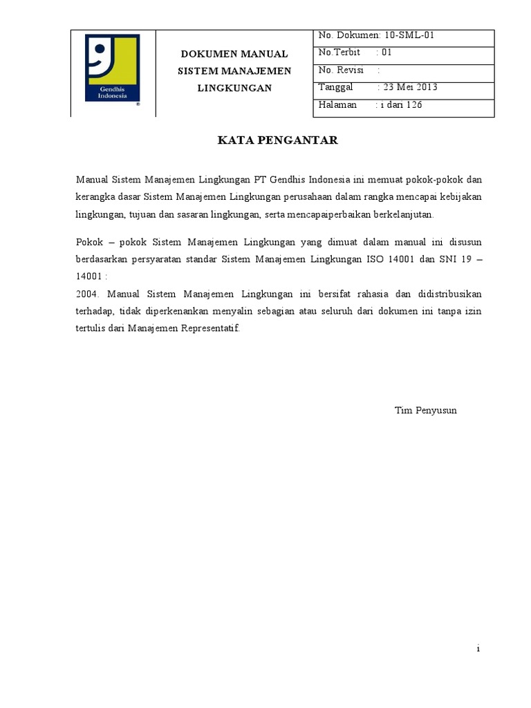 Dokumen Manual SML | PDF