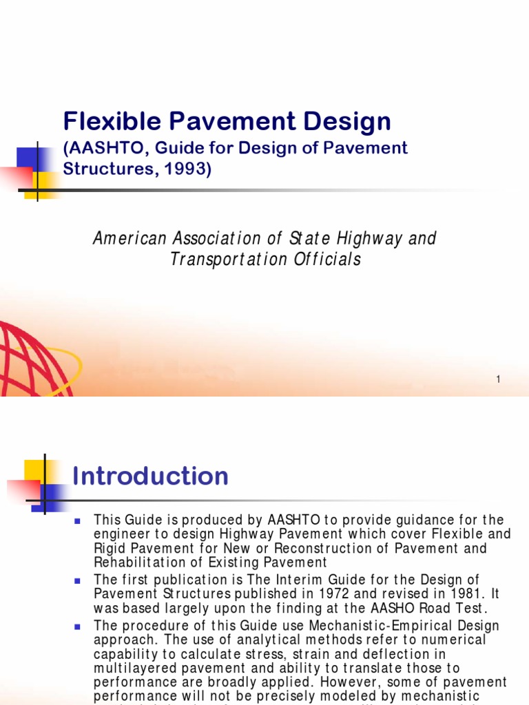 AASHTO93 Flexible 2018 | PDF | Road Surface | Concrete