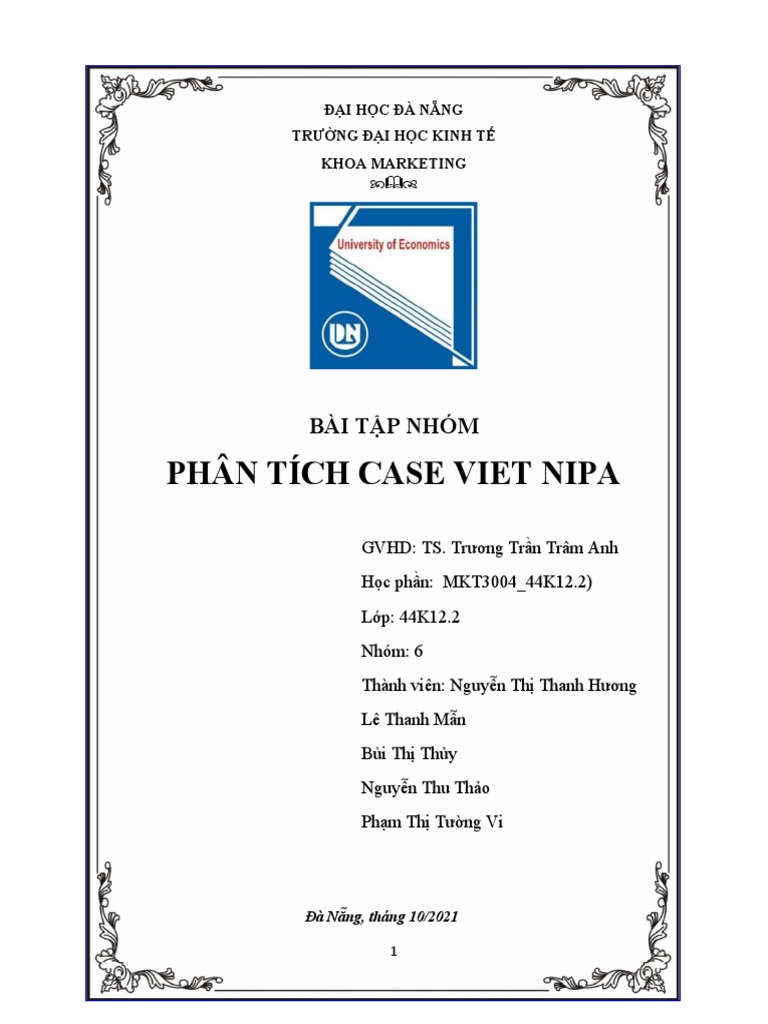 44K12.2 - Nhóm 6 - Phân Tích Case Viet Nipa | PDF