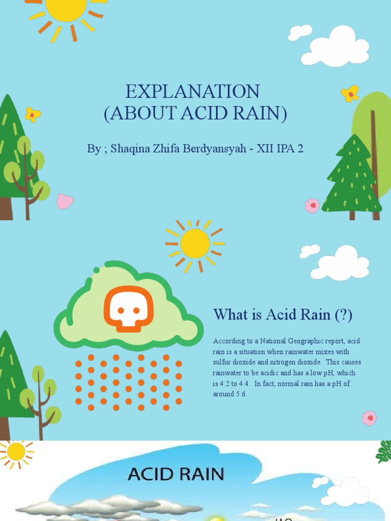 Explanation About Acid Rain | PDF | Environment | Environmental Technology