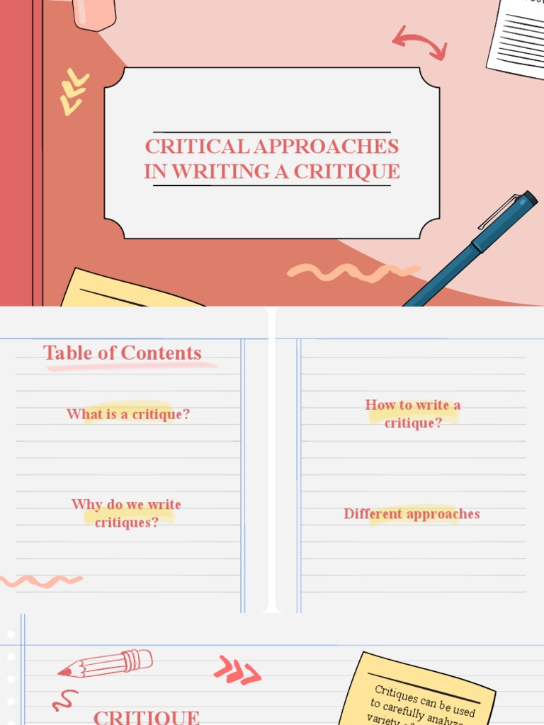 Critical Approaches in Writing A Critique | PDF | Feminism | Gender Studies