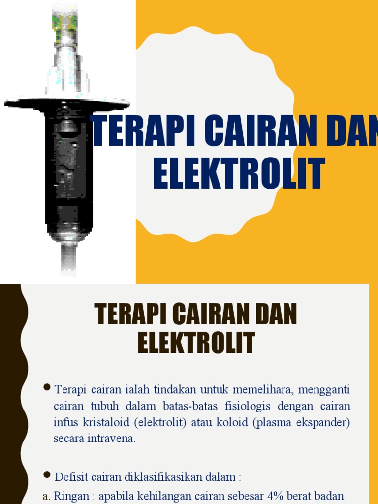 Terapi Cairan Dan Elektrolit | PDF