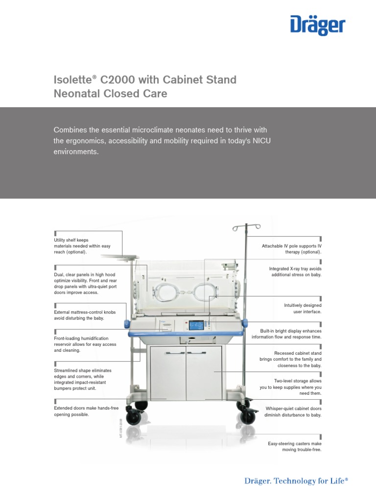 Isolette C2000 With Cabinet Stand Neonatal Closed Care | PDF | Neonatal ...