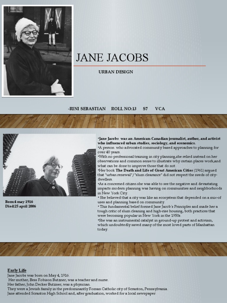 Jane Jacobs: Urban Design | PDF | Urbanization | Planning