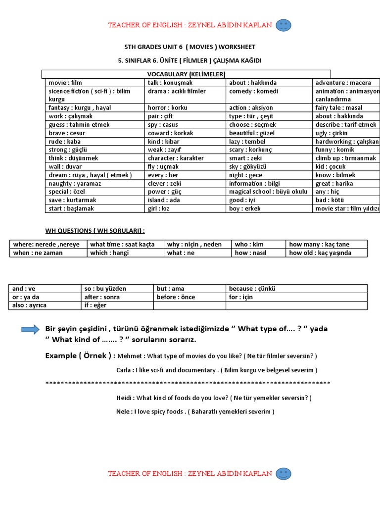 5 Thgradesunit 6 Worksheet | PDF