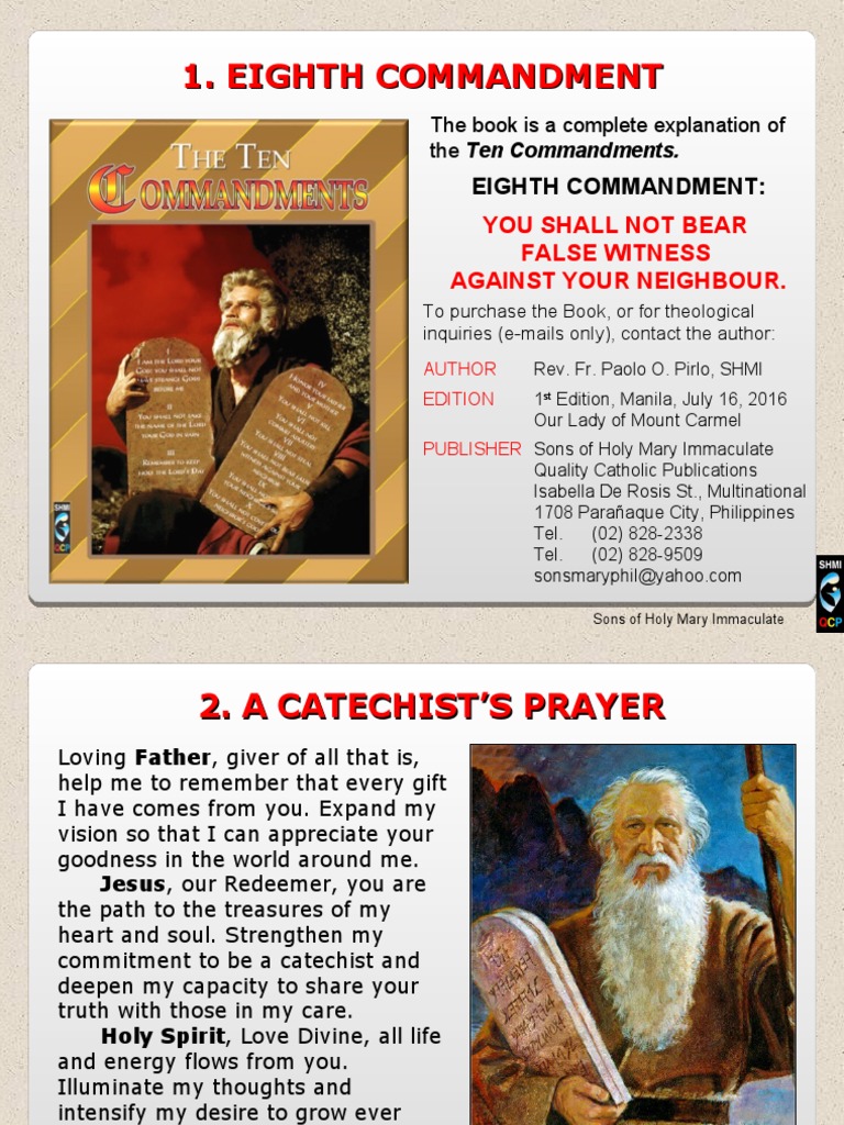 8 TH Commandment | PDF | Mary, Mother Of Jesus | Truth