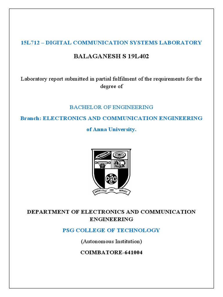 PSD of Pulse Coding Techniques With Matlab | PDF | Electronics ...