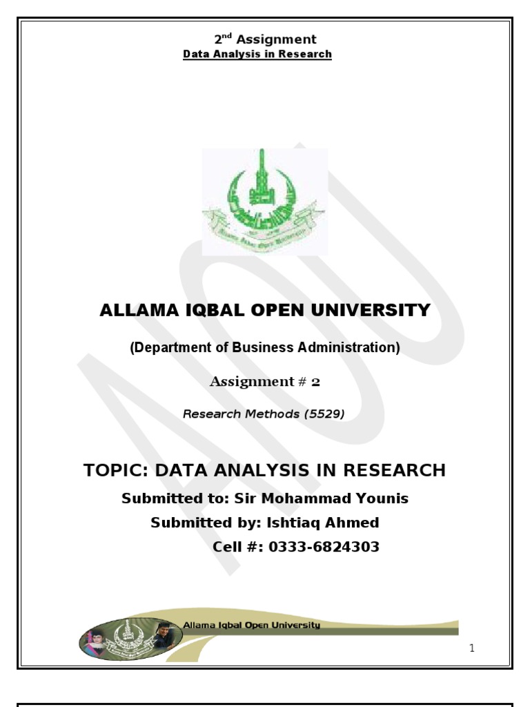 Data Analysis in Research | PDF | Data Analysis | Statistics