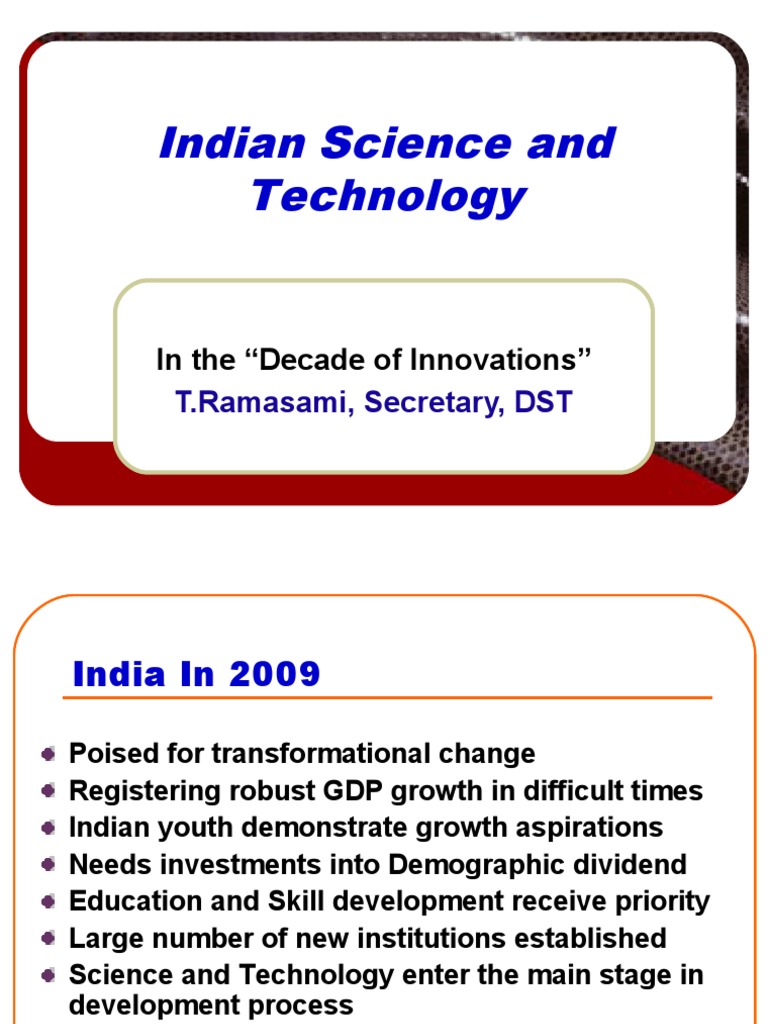 Indian Science and Technology: in The "Decade of Innovations" | PDF ...