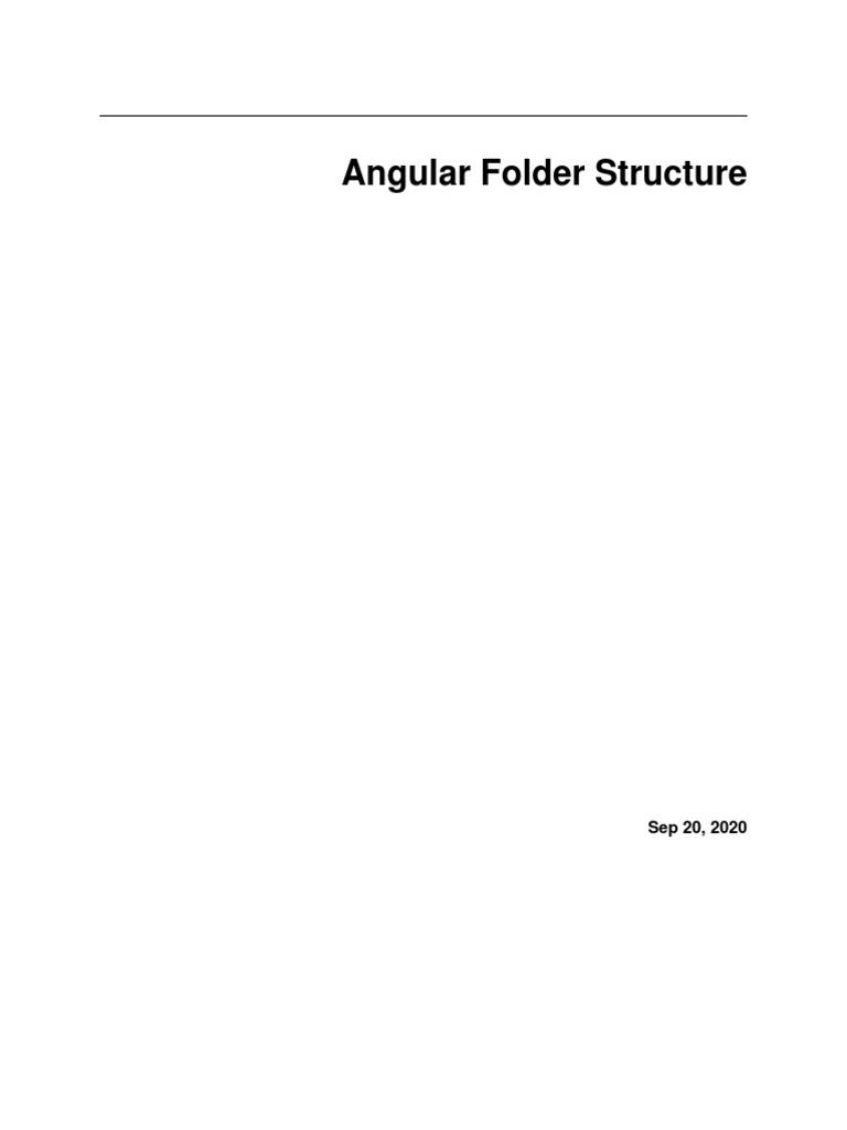 Angular Folder Structure Readthedocs Io en Latest | PDF | Directory ...