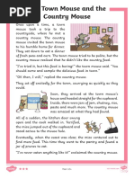 The City Mouse and The Country Mouse | PDF | Mouse