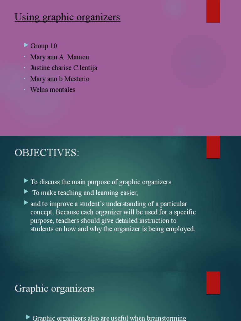 Benefits of Using Graphic Organizers | PDF