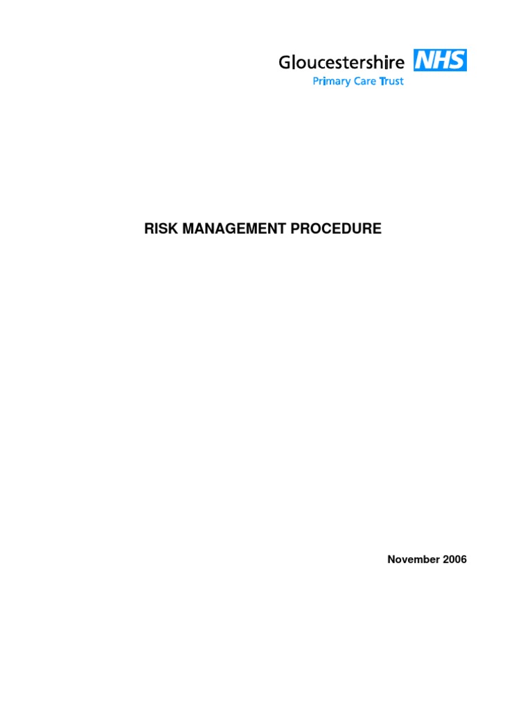Risk Management Model | PDF | Risk Management | Governance
