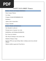 Paint Thinner Safety Data Sheet | PDF