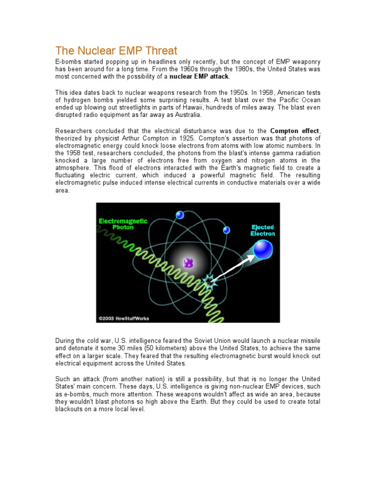 The Nuclear EMP Threat | PDF | Nuclear Weapons | Hazards