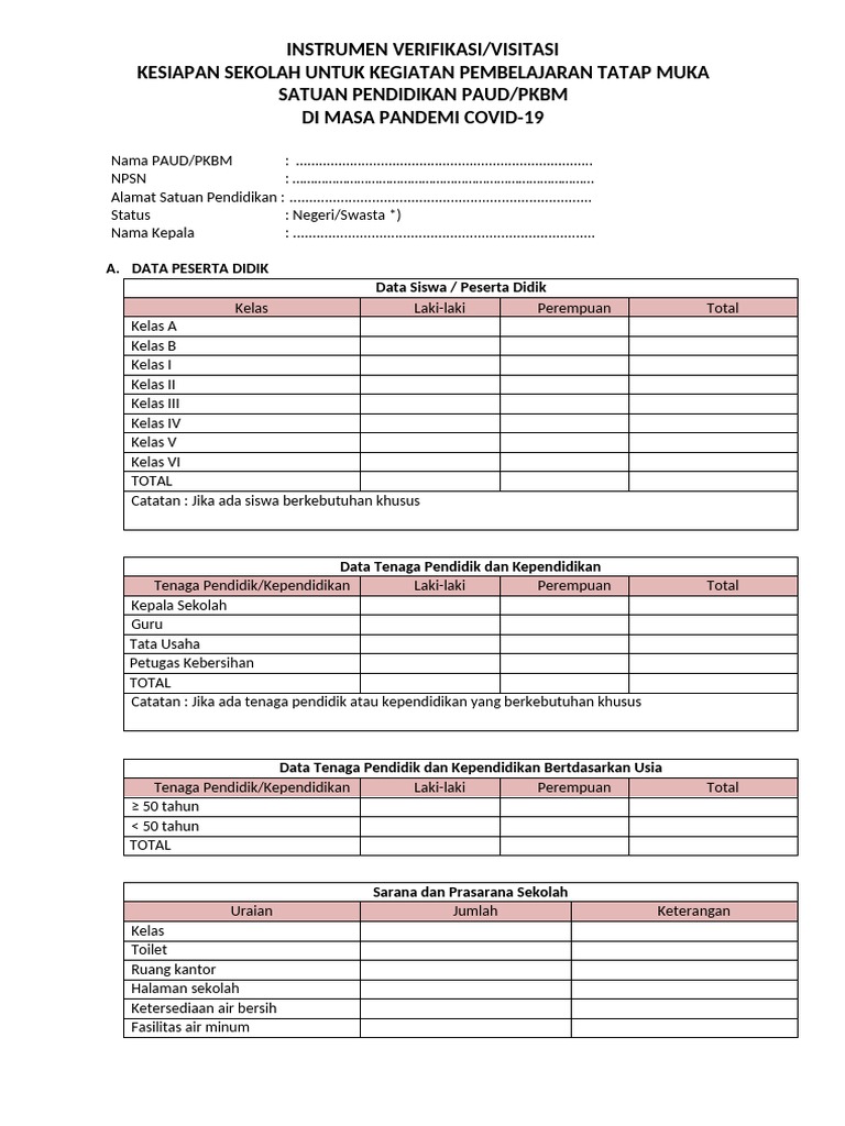 Verifikasi PAUD DIKMAS | PDF