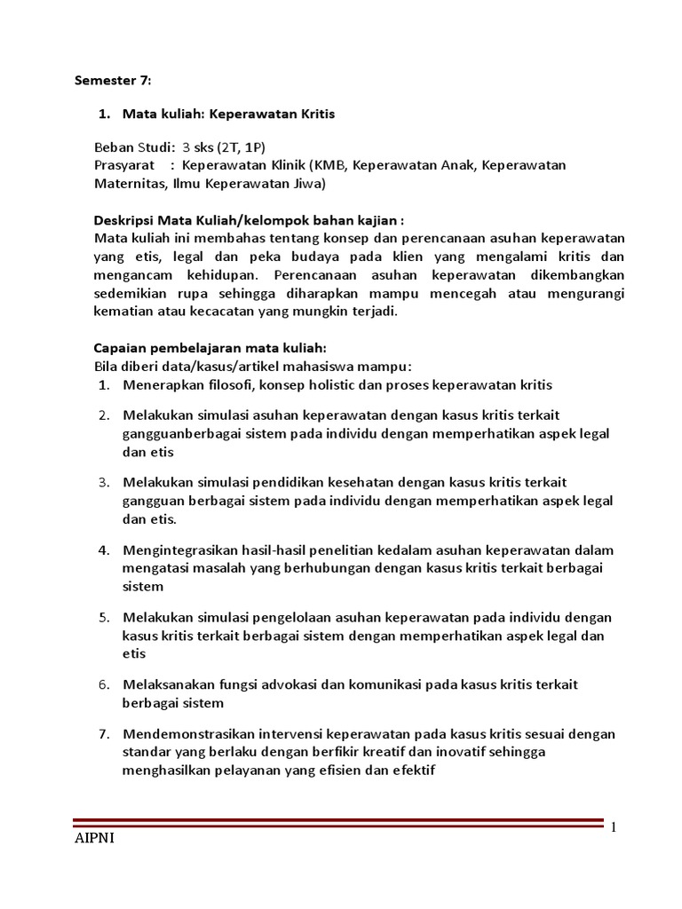 Keperawatan Kritis | PDF | Sains & Matematika