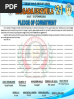 Brigada Eskwela Pledge of Commitment | PDF
