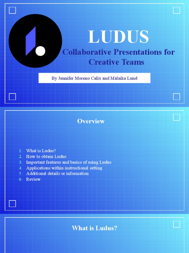 Ludus Collaborative Digital Tool Presentation | PDF | Multimedia | Cyberspace
