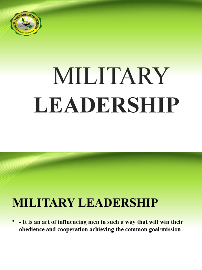 Military Leadership | PDF | Leadership | Leadership