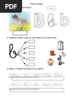 Ficha Letra B | PDF