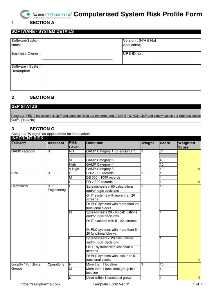 Risk Profile of The System | PDF | Risk | System