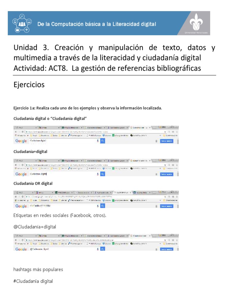 Unidad3 Act8 Ejercicios Busquedas Avanzadas | PDF | Informática | Facebook