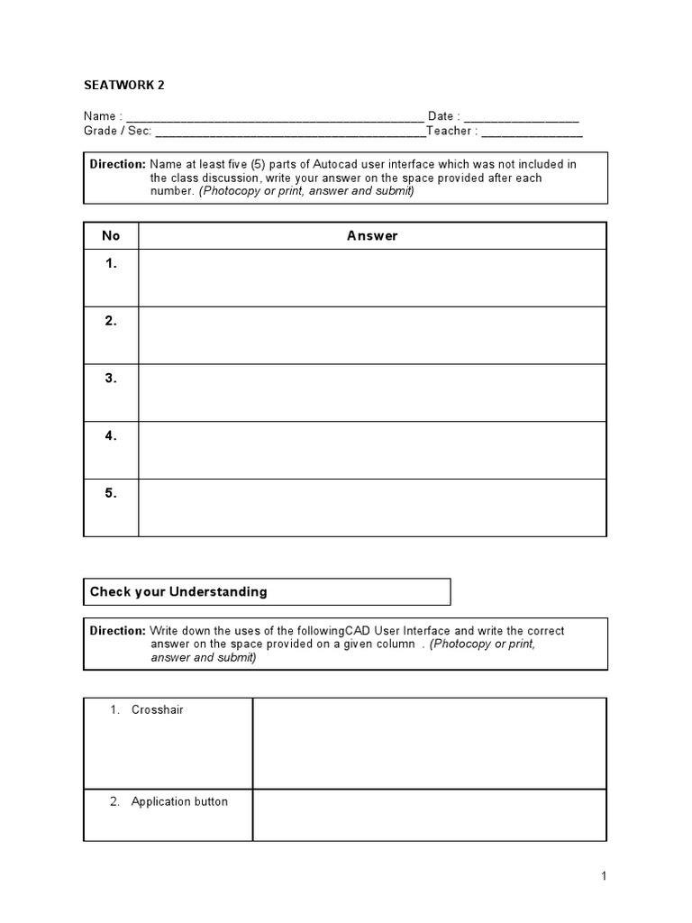 Seatwork 2 | PDF