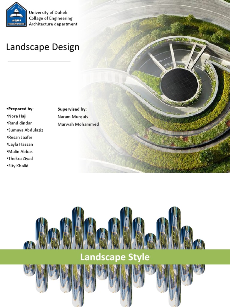 Landscape Design Report Final | PDF | Lighting | Road Surface