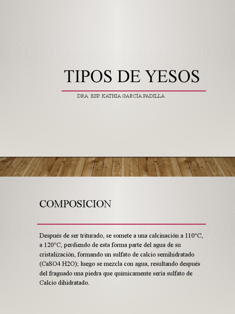 Tipos de Yesos y sus Usos | PDF | Yeso | Ingeniería de Edificación