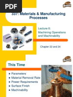 Machining Calculations | PDF | Speed | Machining