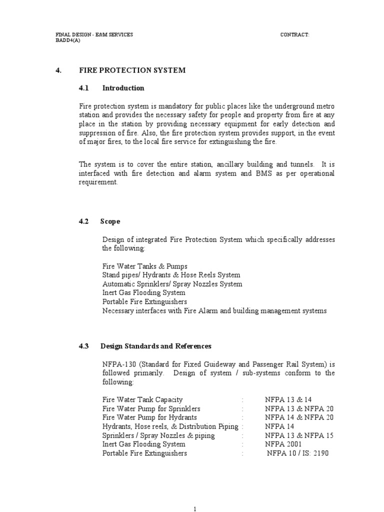 Design Report (HK) | PDF | Fire Sprinkler System | Firefighting